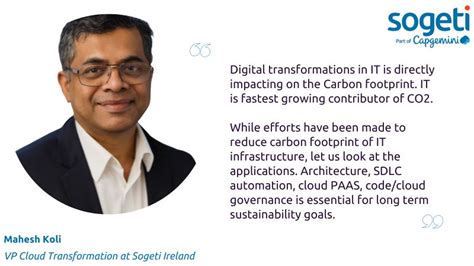 Sogeti On Linkedin Sustainability Techforgood Softwaredevelopment Cloudtransformation