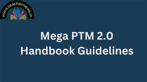 Mega Ptm 3 0 Handbook Guidelines Required Forms And Docs Official Checklist Pdf 2025