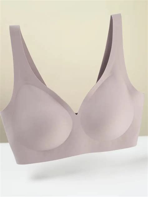 Womens Plus Size Bra Solid Comfortable Bra Temu Australia