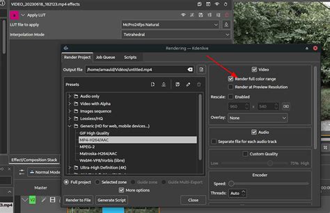 Rendering Full Color Range Option Help Kde Discuss