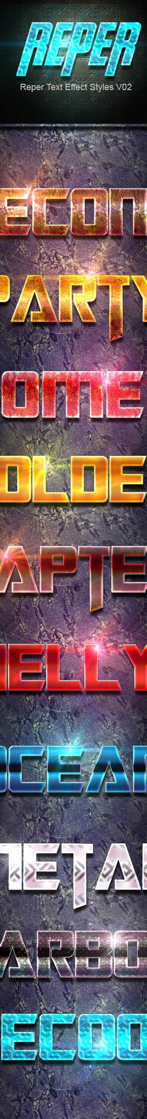 Reper Text Effect Styles V02 Add Ons Graphicriver
