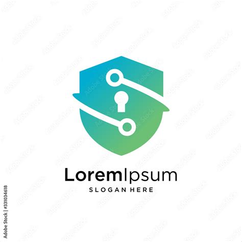 Shield Security Logo Design Vector Security Guard Symbol Icon Protection Shield Vector With
