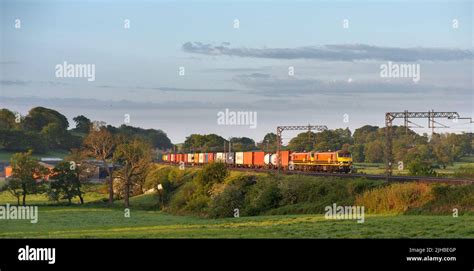 2 Freightliner Class 90 Electric Locomotives On The West Coast Main