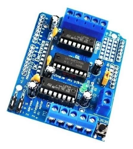 Motor Shield L293d Uno Mega Robot Puente Arduino Mercadolibre