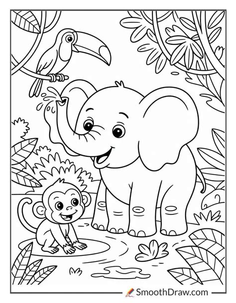 50 Jungle Coloring Pages Free Printable Pdfs