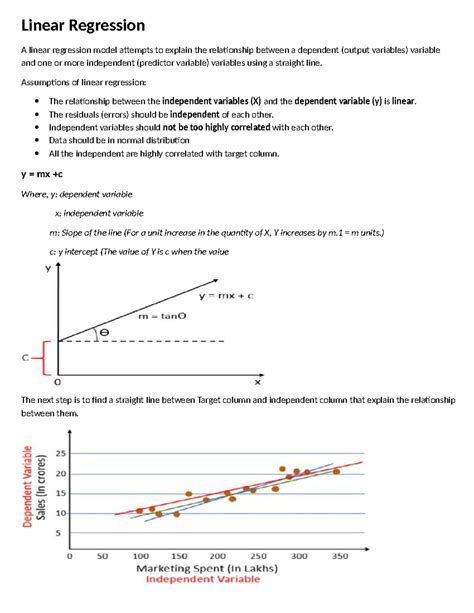 Supervised Ml Linear Regression And Regularization Techniques Studocu