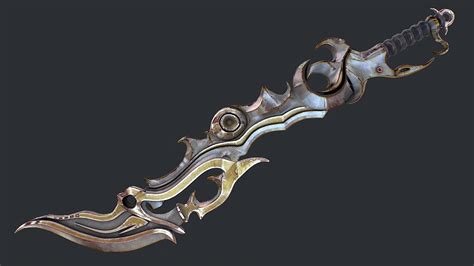 Fantasy Sword 3 3d Model By Nicu Tepes