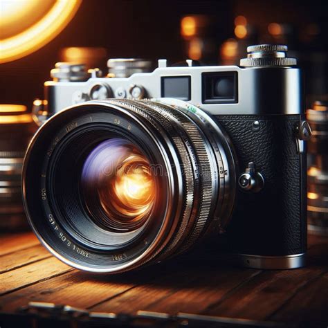 Edge Lighting Camera With A Built In Light Source That Creates A Stock Illustration