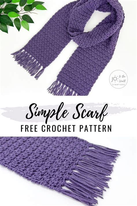 Simple Crochet Scarf With Tassels Pattern Artofit