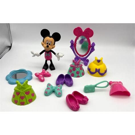 Disney Toys Disney Minnie Mouse Figure Dress Up Bowtique Snap On