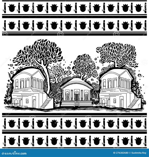 Cachar District Assam State Republic Of India Map Vector Illustration Scribble Sketch Cachar