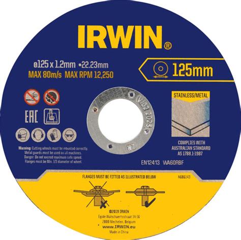 Irwin Cutting Discs Metal 125x12mm 10 Units Coolblue Before 2359