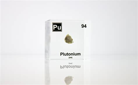 Plutonium Element Cube Trinitite Sample Engineered Labs