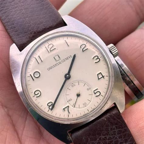 Universal Genève 864 107 Stainless Steel White Italy Dealer Everywatch