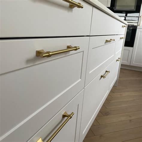 Art Deco Gold Linear Brass Cabinet Handles Solid Brass Gold Cabinet Knobs And Pulls Closet Door