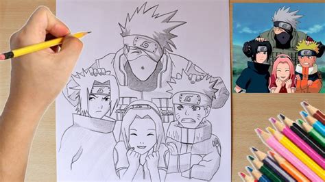 Naruto Drawing Naruto Team Drawing Easy Drawing Anime Characters
