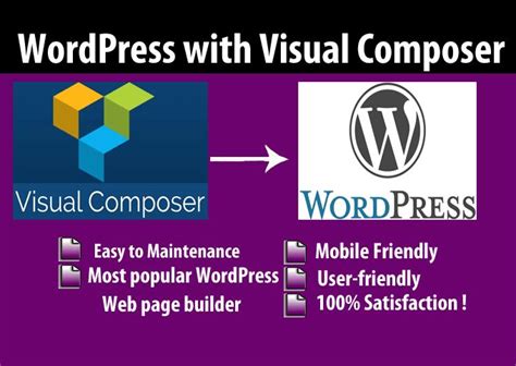 design wordpress pages using visual composer web page builder