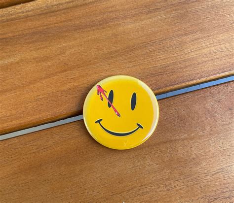 Watchmen Smiley Face Tattoo Watchmen Pin