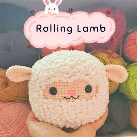 Crochet Rolling Lamb Amigurumi Pattern Free Clairea Belle Makes