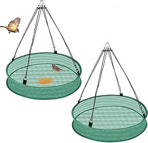 Joyzan Bird Seed Catcher Tray Bird Feeders Hanging Spill