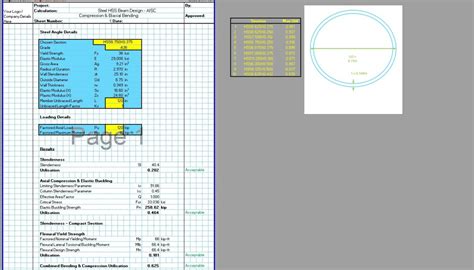 Steel Column Design Spreadsheet Aisc Round Hss Civilweb Spreadsheets