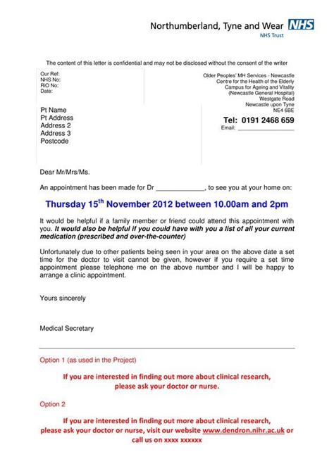 Patient Appointment Letter Simple How To Write A Patient Appointment