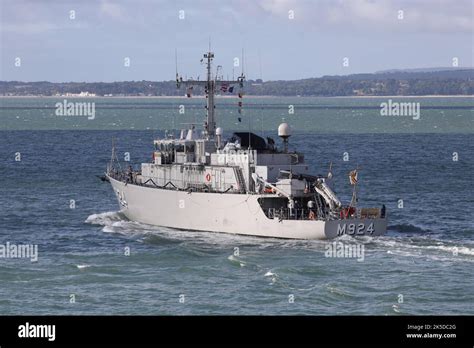 The Belgian Navy Tripartite Class Minehunter Bns Primula In The Solent