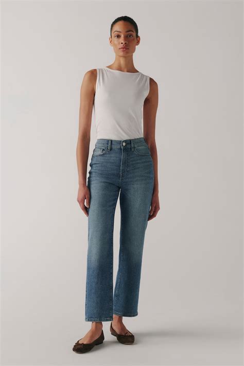 Ase Straight Jeans Light Blue High Rise Straight Jeans 29 Inseam