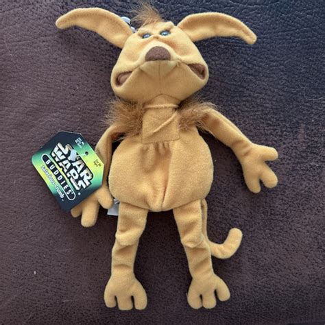 1997 Star Wars Buddies Salacious Crumb Beanbag Plush Kenner Figure New