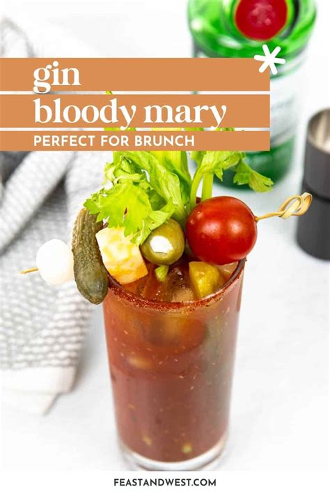 Red Snapper Cocktail Gin Bloody Mary Recipe Feast West