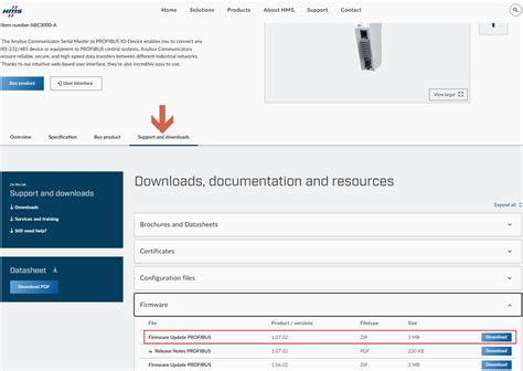 How To Upgrade Firmware For Anybus Communicator Hms Support Portal