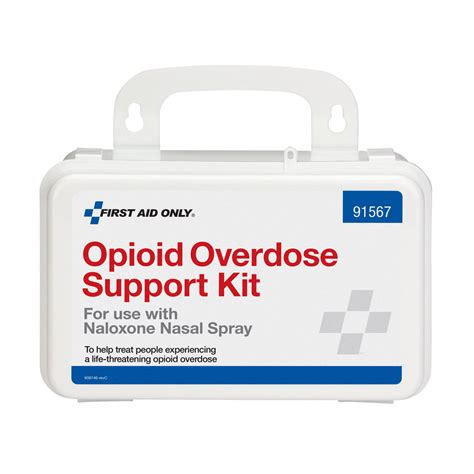 Opioid Overdose Support Kit Plastic Without Naloxone Firstaidonly