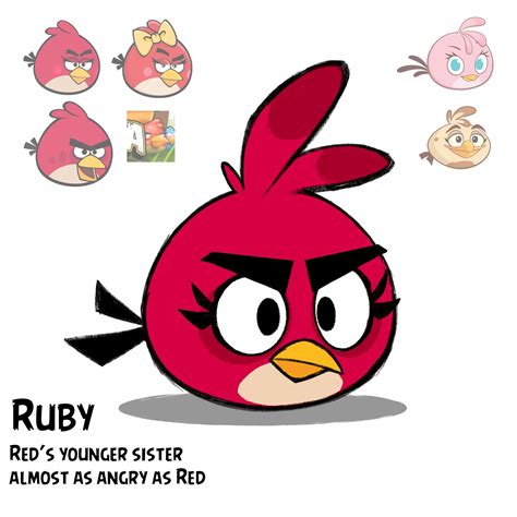 Concept Art Reintroducing Ruby With A New Characterization Rangrybirds