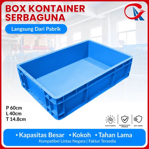 Jual Kotak Penyimpanan Plastik Tebal 60×40×14 8cm Storage Box Organizer Rumah And Diy Box