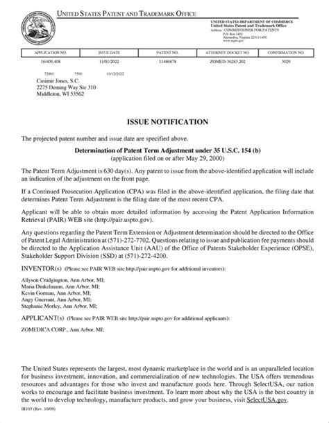 Cancer Detection Assay Patent Has Been Approved 101222 Patent Will Be Issued 110122 Found