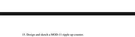 Solved Design And Sketch A MOD Ripple Up Counter Chegg