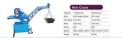 Mini Crane Royal Scaff