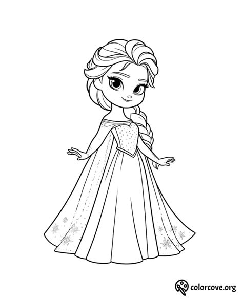 20 Free Elsa Coloring Pages The Color Cove Elsa Coloring Pages