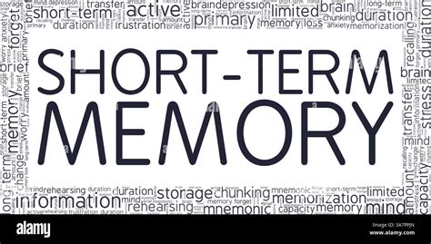Short Term Memory Vector Illustration Word Cloud Isolated On White