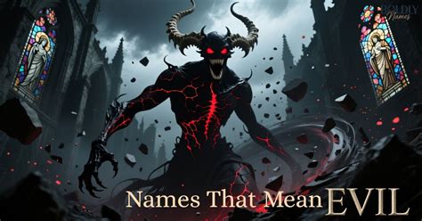 300 Names That Mean Evil With Meaning And Origin Explore Now