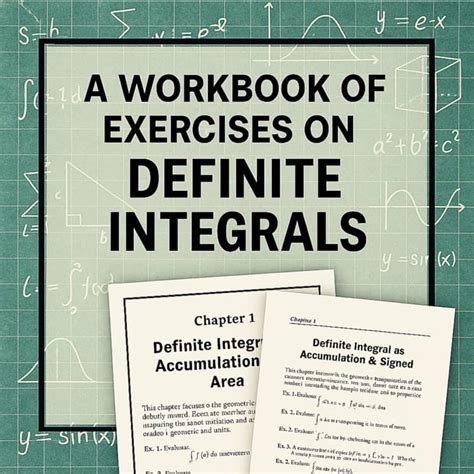 Definite Integrals Calculus Workbook With Answer Key By Mr Ouis Tpt