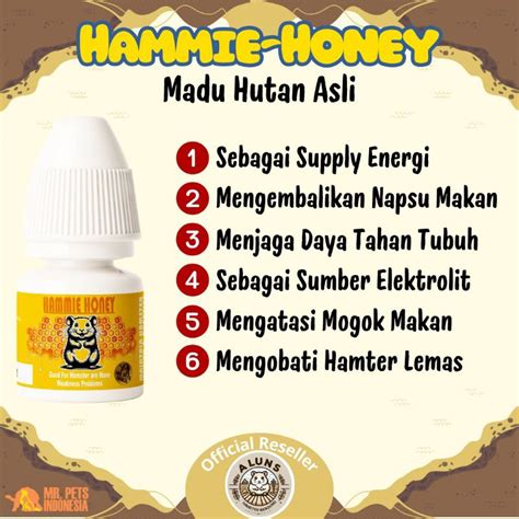 Jual Hammie Honey By Mr Pets Indonesia Madu Hutan Asli Untuk Hamster