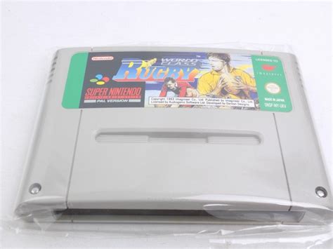 Super Nintendo Snes World Class Rugby Pal Grade A Free Postage