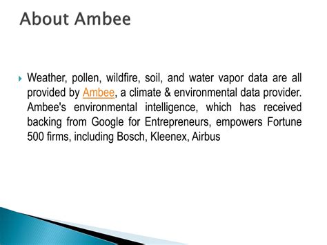 Ppt Ambee Air Quality And Pollen App Can Help You Tackle The Allergy