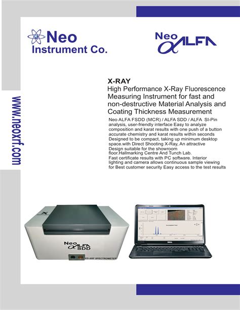 Xrf Metal Analyzer X Ray Gold Testerspectrometers For Gold Silver
