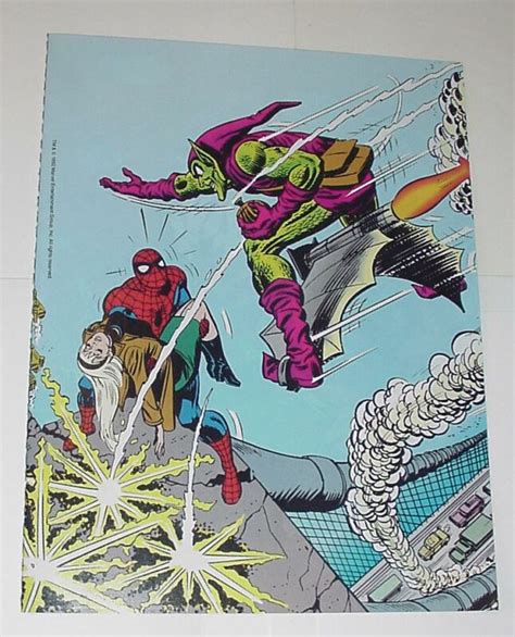 Spider Man Pin Up 6 Death Of Gwen Stacy Green Goblin By John Romita