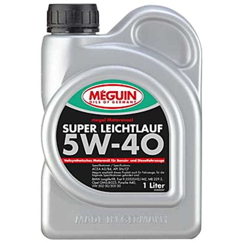 Motor Oil Megol Motorenoel Super Leichtlauf Sae 5w 40 Fully Synth 6195