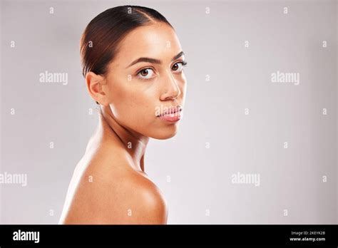 Skincare Body And Serious Woman Beauty Portrait For Natural Cosmetic