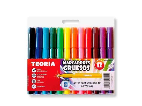 Marcadores Grueso X12 Teoría — Almenara Mall