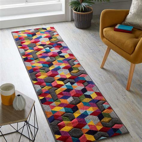 Tapis De Couloir Dynamic Multicolore Reconditionné Bonne Manière